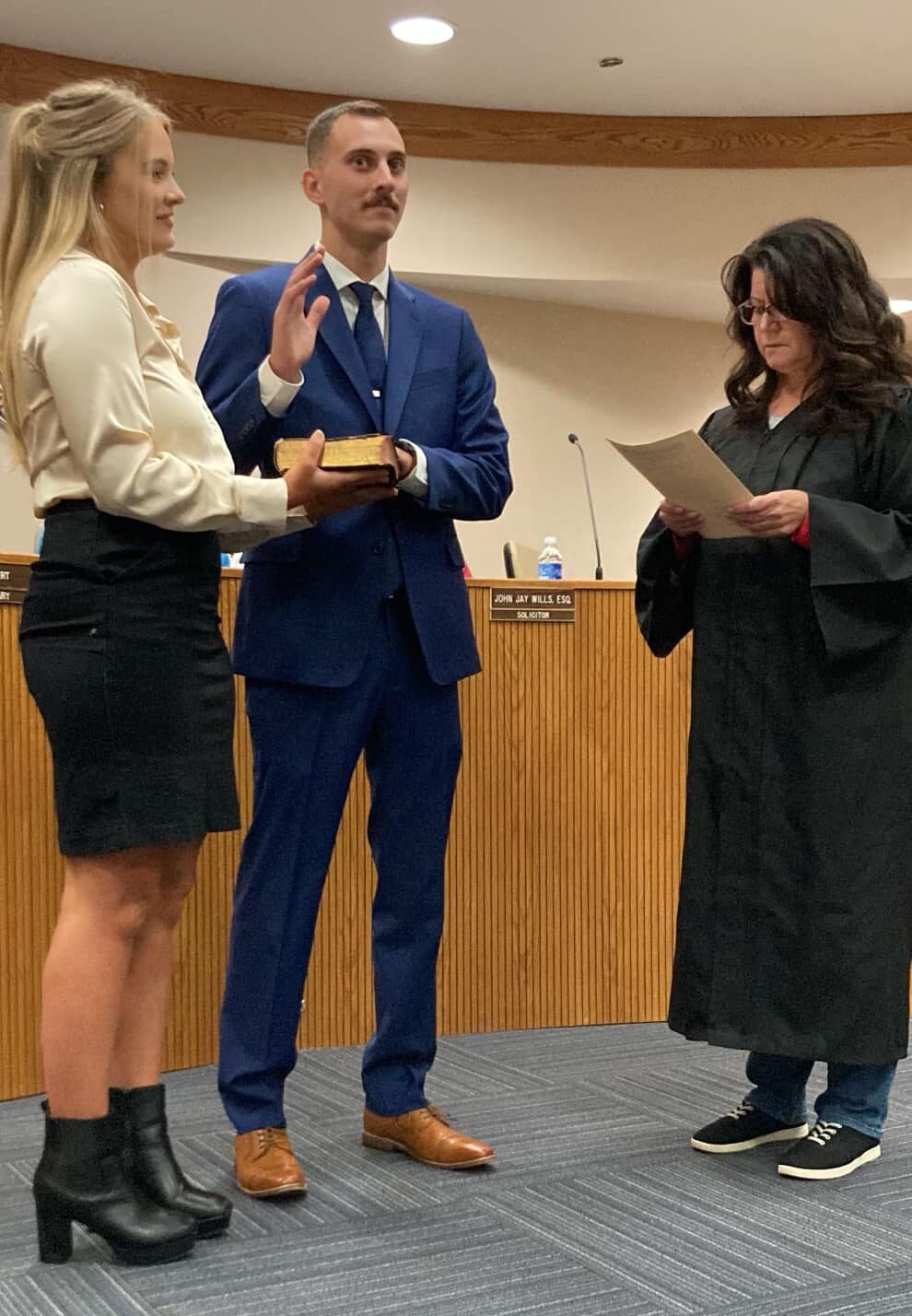 Swearing In Officers Pastuszek and Paslay 10/23/2023 – Brookhaven Borough