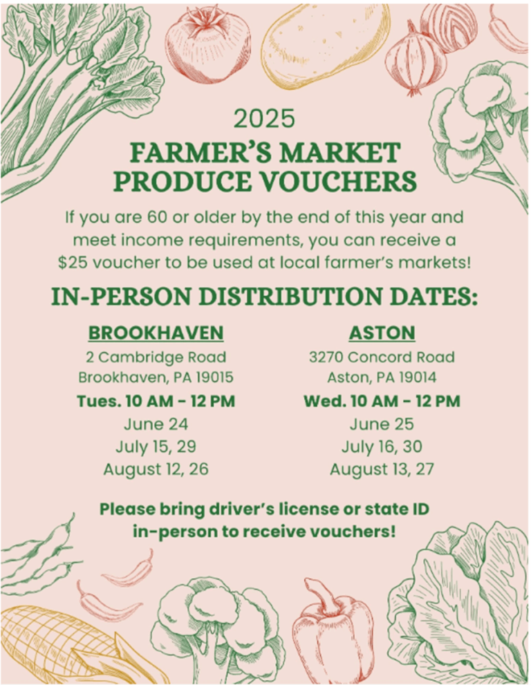 2025 Farmer’s Market Produce Vouchers – Brookhaven Borough